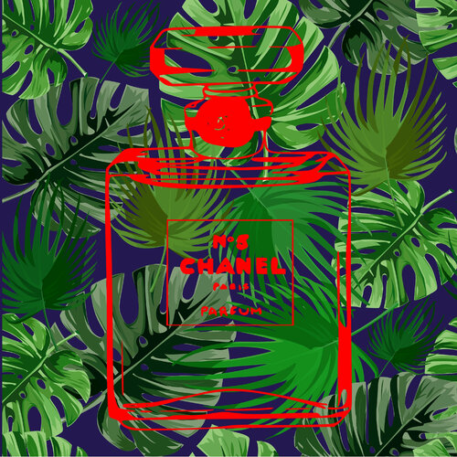 COCO Chanel 5/ SPRING FLOWERS by Cheeky Bunny (2021) : Painting Acrylic ...