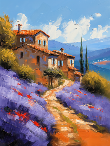 Provence by Cheeky Bunny (2024) : Painting Ink on Canvas - Singulart