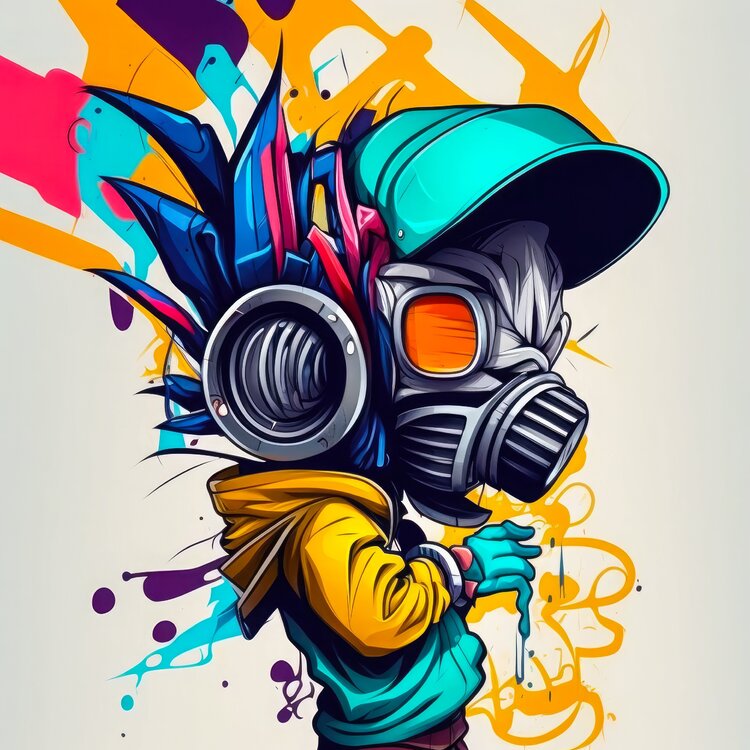 Graffiti Mask Character
