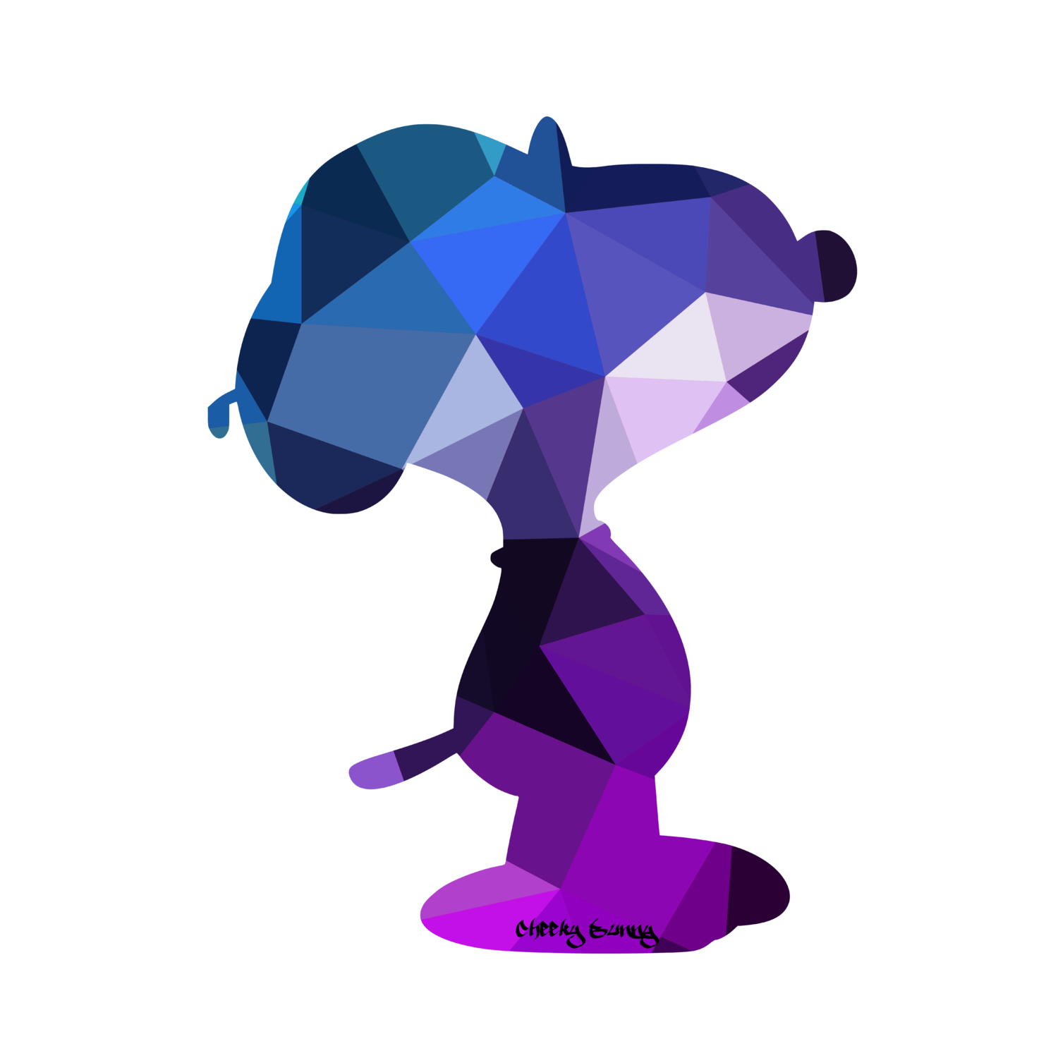 Snoopy by Cheeky Bunny (2021) : Painting Ink on Canvas - Singulart