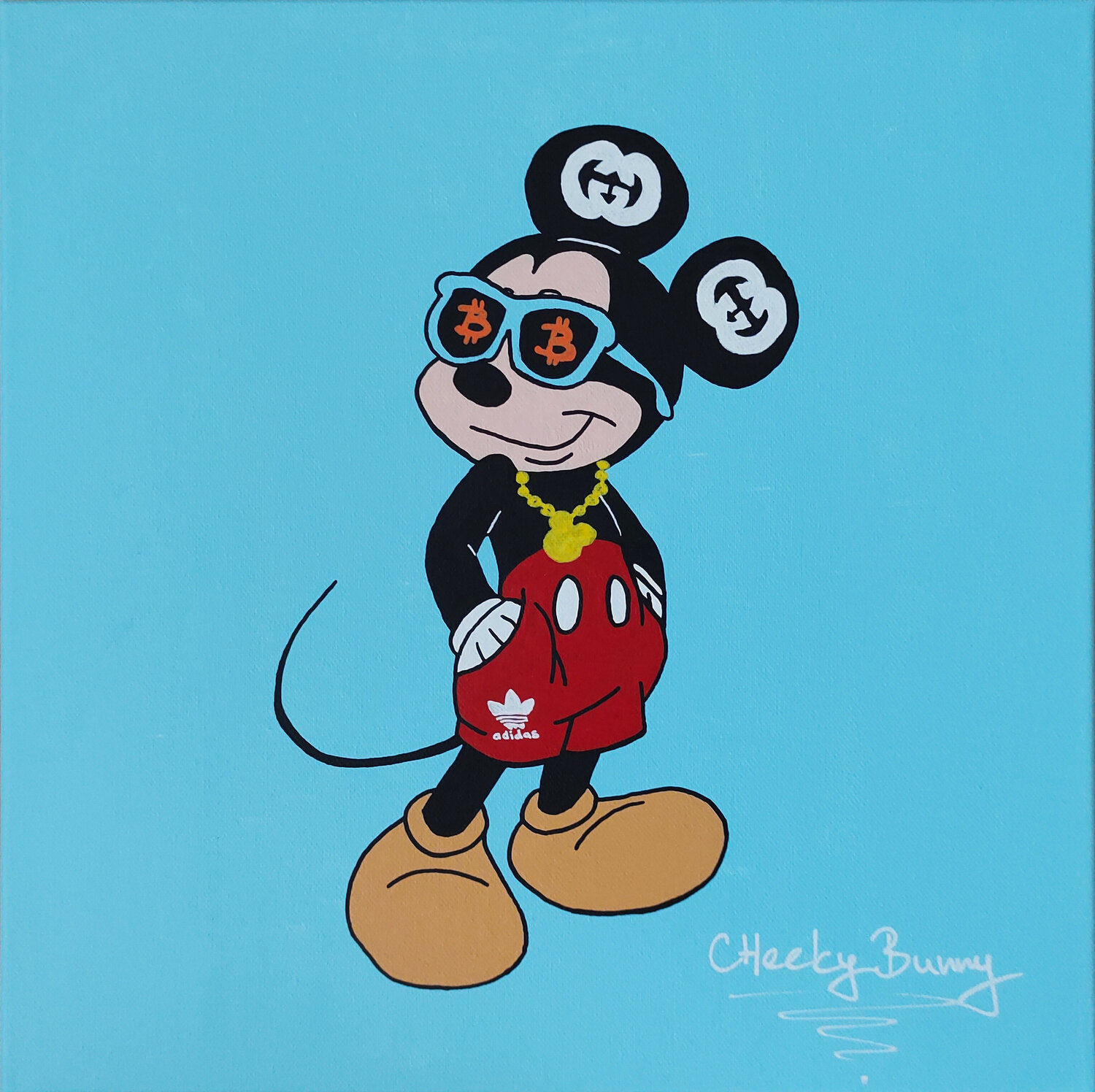 Mickey by Cheeky Bunny (2022) : Painting Acrylic on Canvas - SINGULART