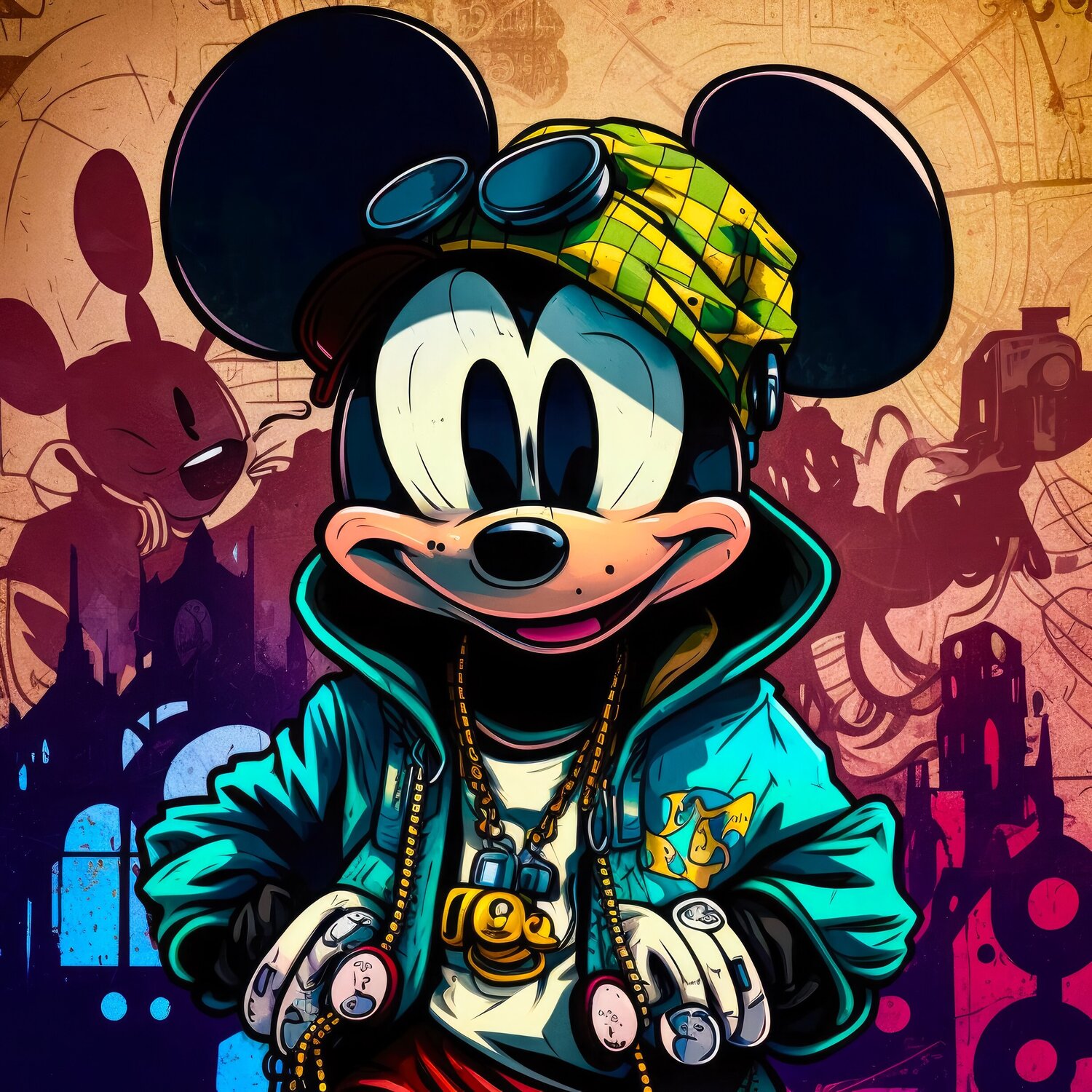 Drawings Of Mickey Mouse As A Gangster
