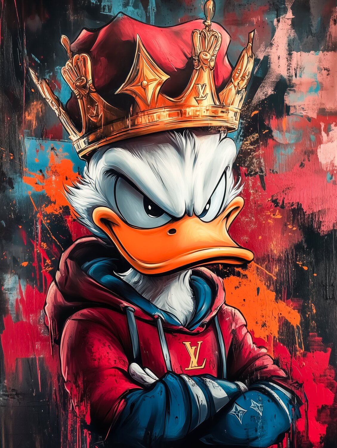 I am a King by Cheeky Bunny (2024) : Painting Ink on Canvas - Singulart