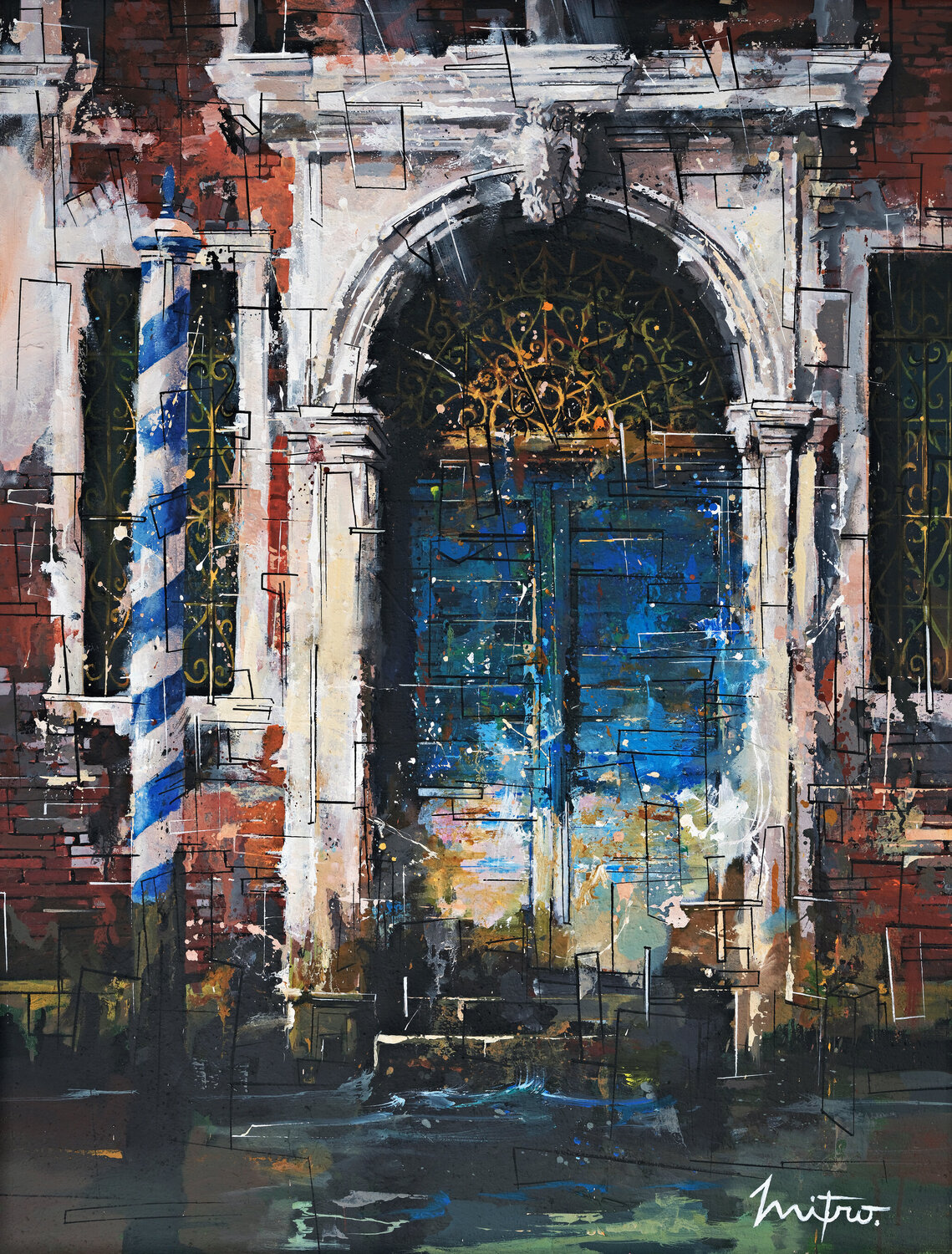 "Qu'est-ce que tu caches ?" by Mitro (2024) : Painting Acrylic on Linen ...