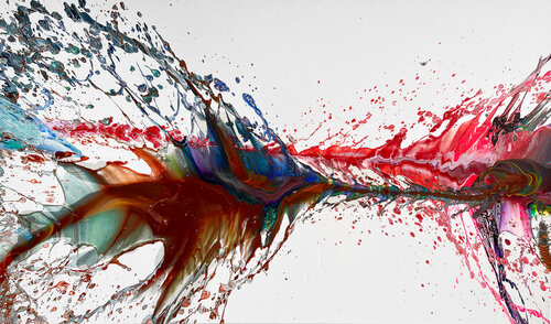 two directions by Nikolaos Schizas (2022) : Painting Acrylic on Canvas ...