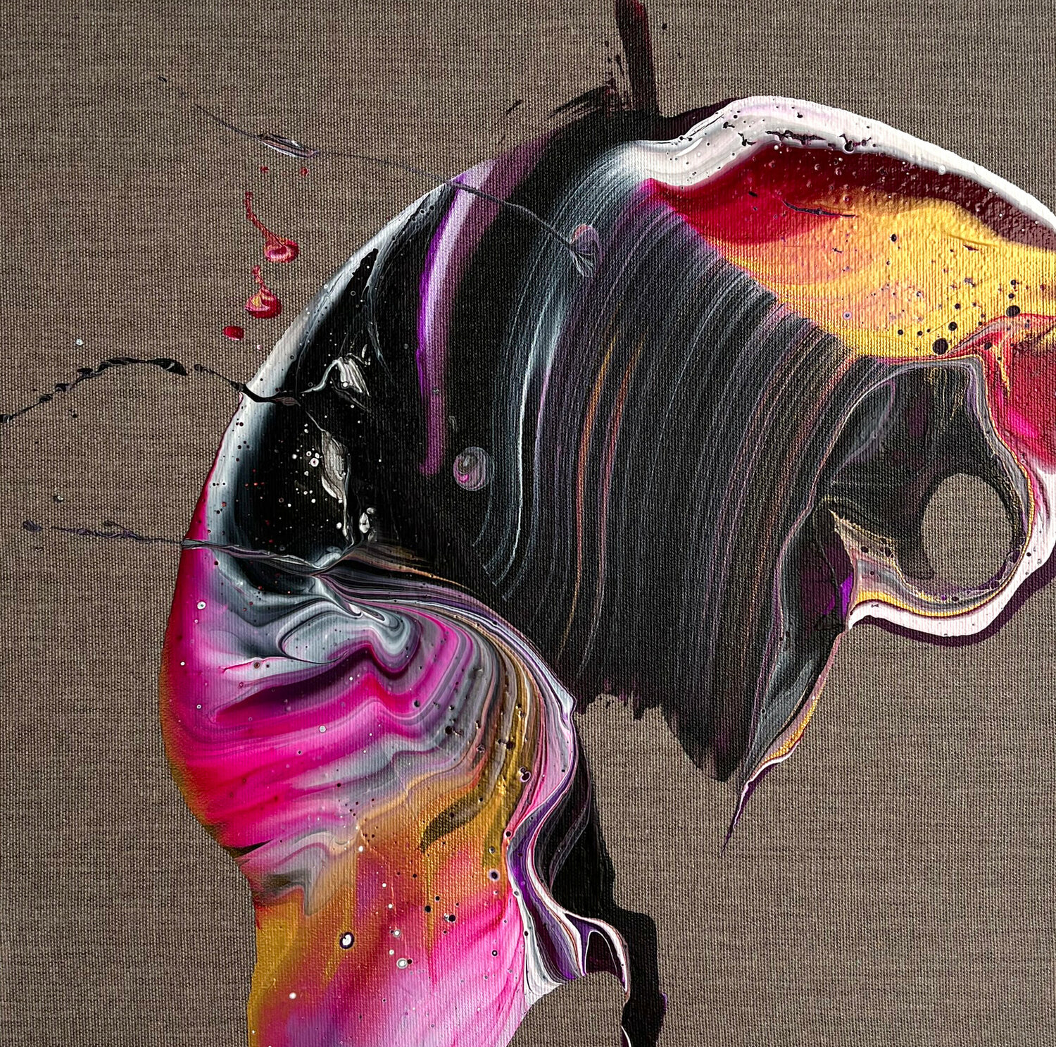 Abstract Seashell Paintings