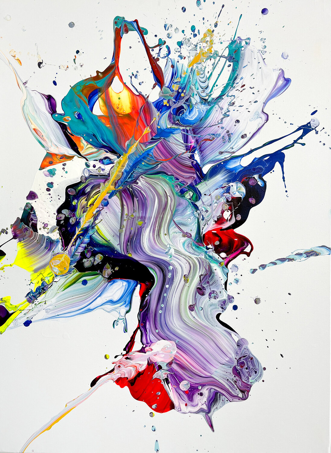 under the water by Nikolaos Schizas (2022) : Painting Acrylic on Canvas ...