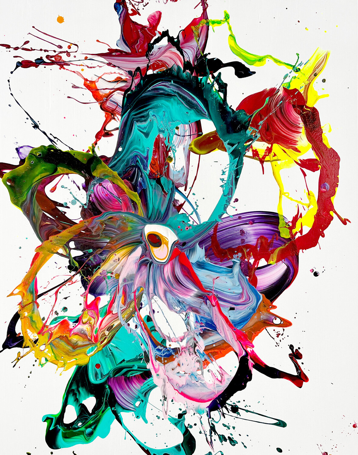 I love to see flowers blossom by Nikolaos Schizas (2022) : Painting ...