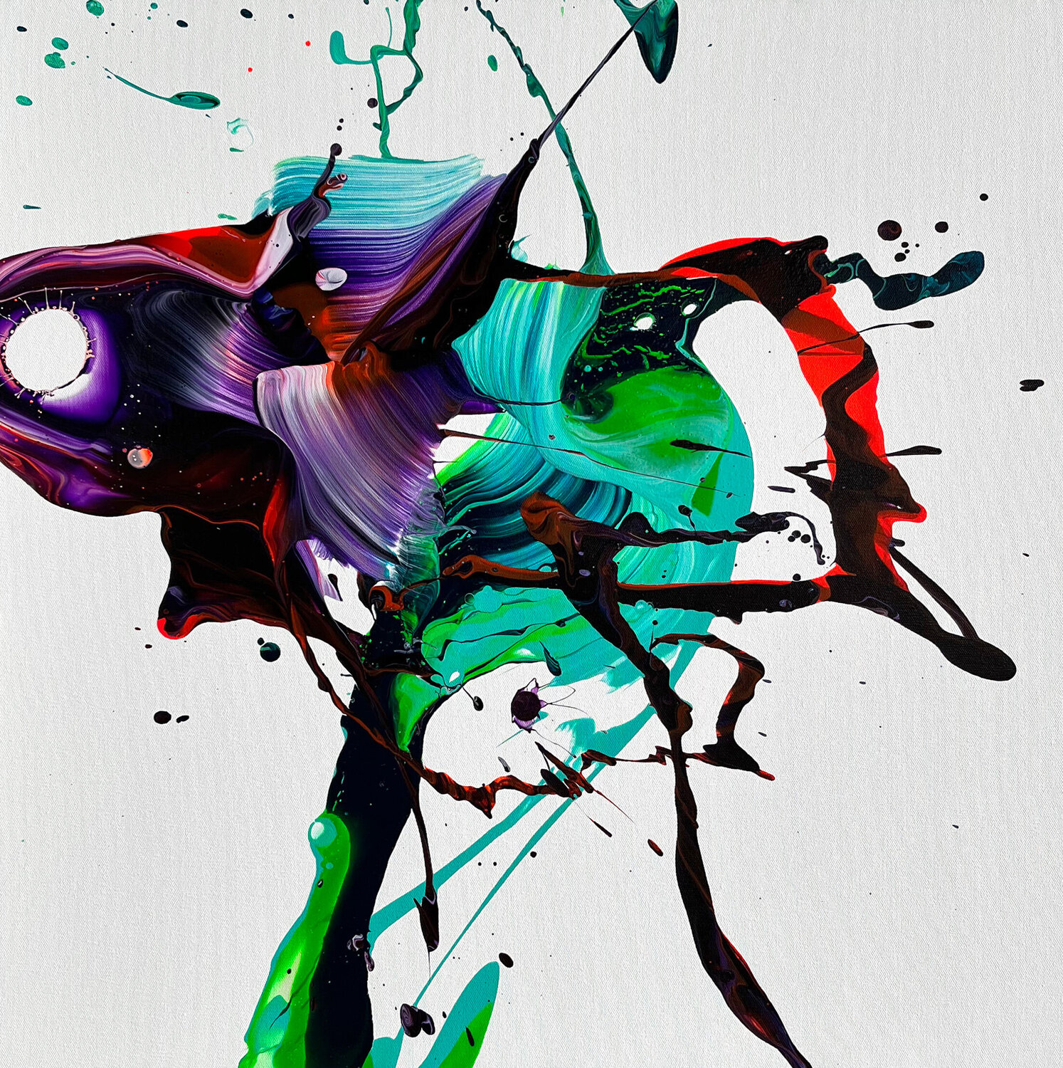 killing me softly by Nikolaos Schizas (2021) : Painting Acrylic on ...