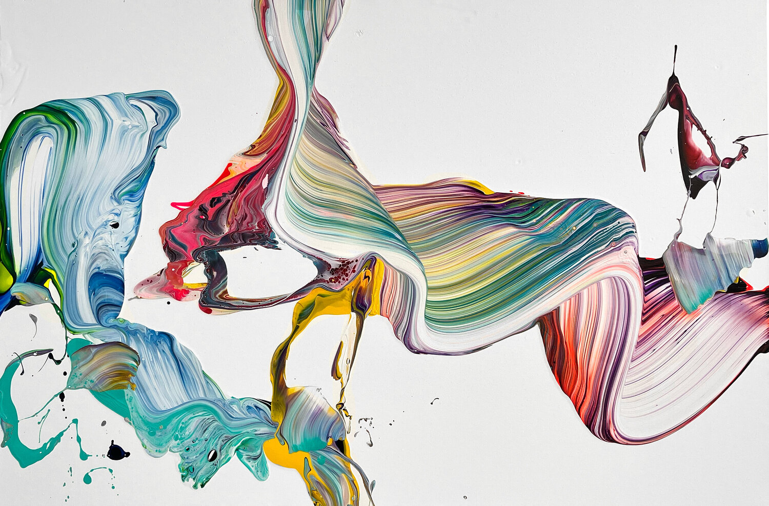 following your path by Nikolaos Schizas (2022) : Painting Acrylic on ...