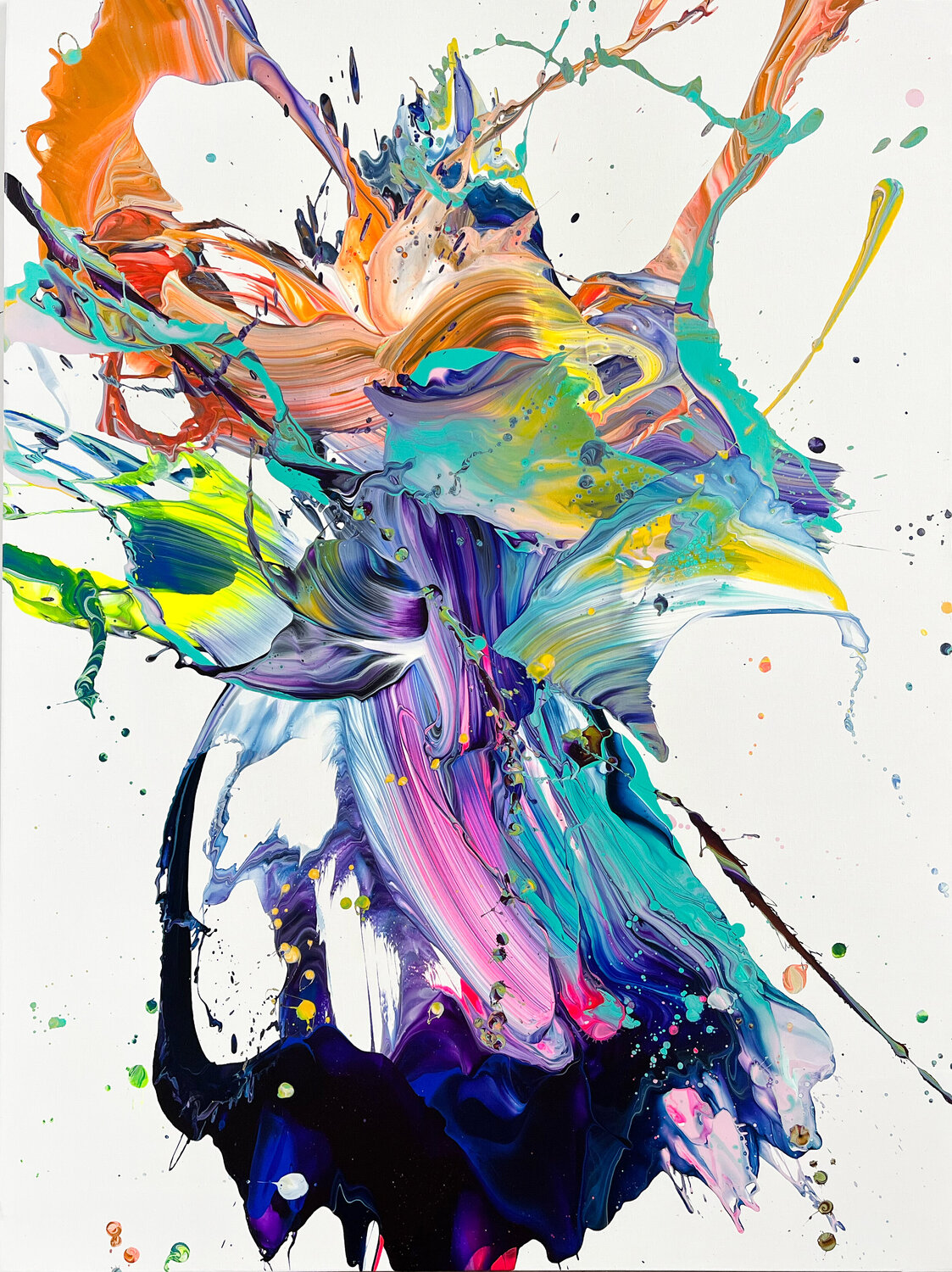 under the water II by Nikolaos Schizas (2023) : Painting Acrylic on ...