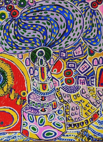 INTERLACIN.BABYLON (diptrich) by Nina Rassen (2020) : Painting Acrylic ...