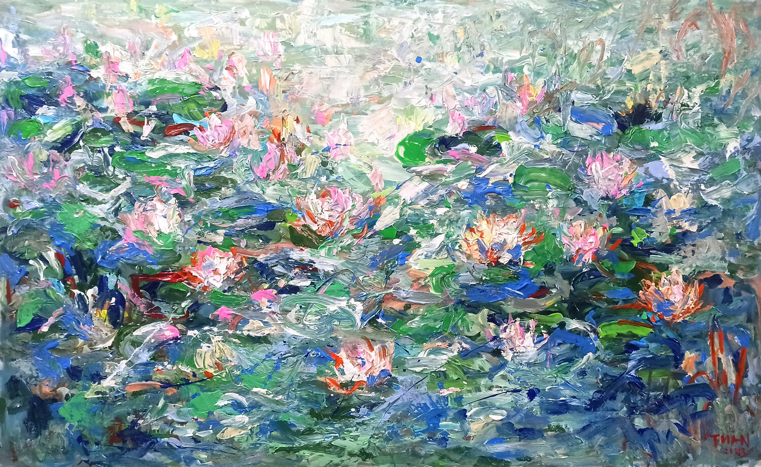 Flowers in the morning dew by Le Anh Tuan Le Anh (2023) : Painting Acrylic on Canvas - Singulart