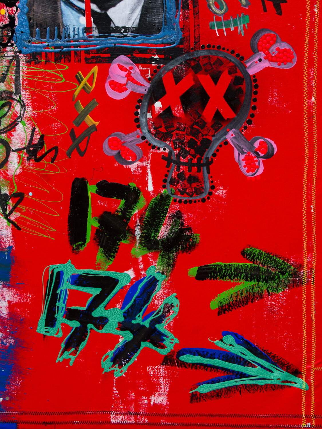 Tribute to Samo von Dimitri Zoellin (2020): Malerei Acryl, Collage auf ...