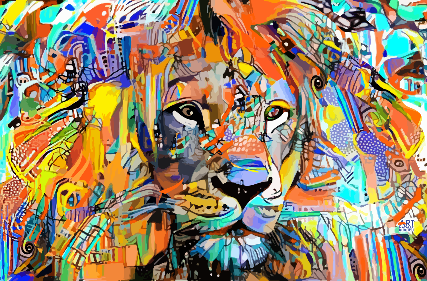 Lion Pop Art