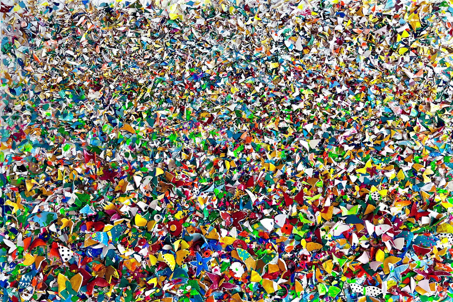 Butterfly Rug de Natalia Kuruch (2022) : Peinture Acrylique, Résine sur ...