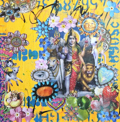 Love and Happiness by Lorette C. Luzajic (2024) : Other Media Acrylic ...