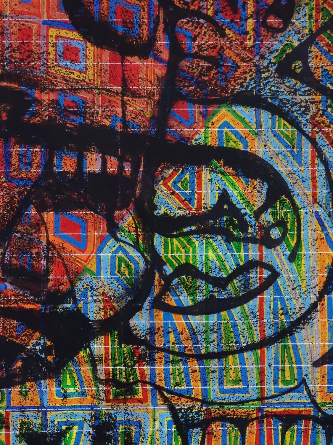 790_JAGUAR_BAUL by Jocelyn Akwaba Matignon (2023) : Painting Acrylic ...