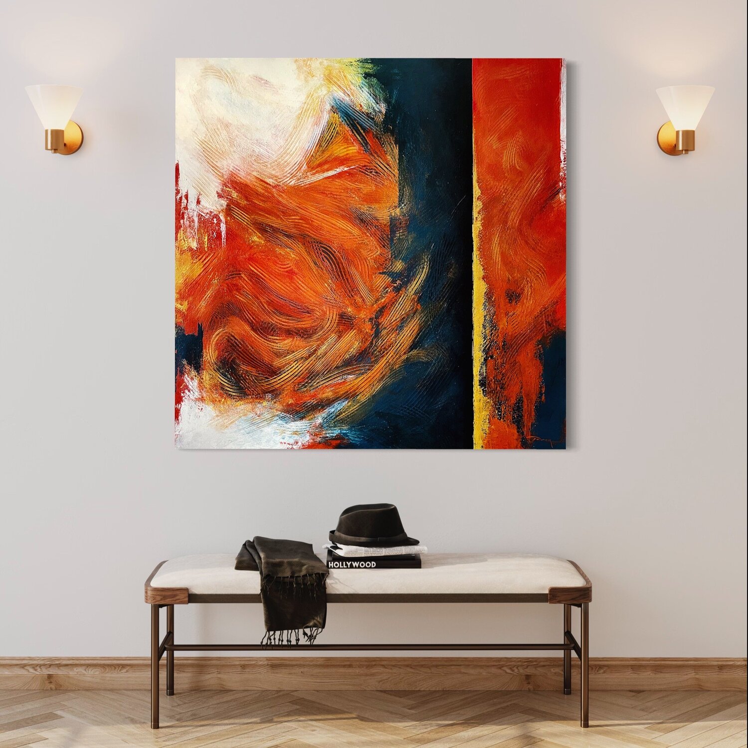 The Unfolding by Peisy Ting (2023) : Painting Acrylic, Charcoal on ...