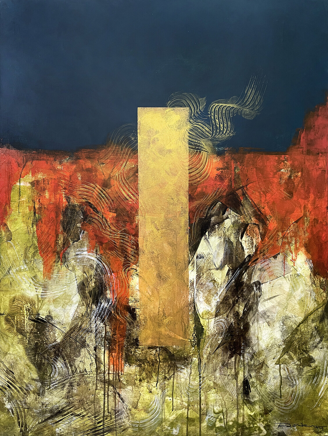 Intersecting Realms by Peisy Ting (2024) : Painting Acrylic on Canvas ...