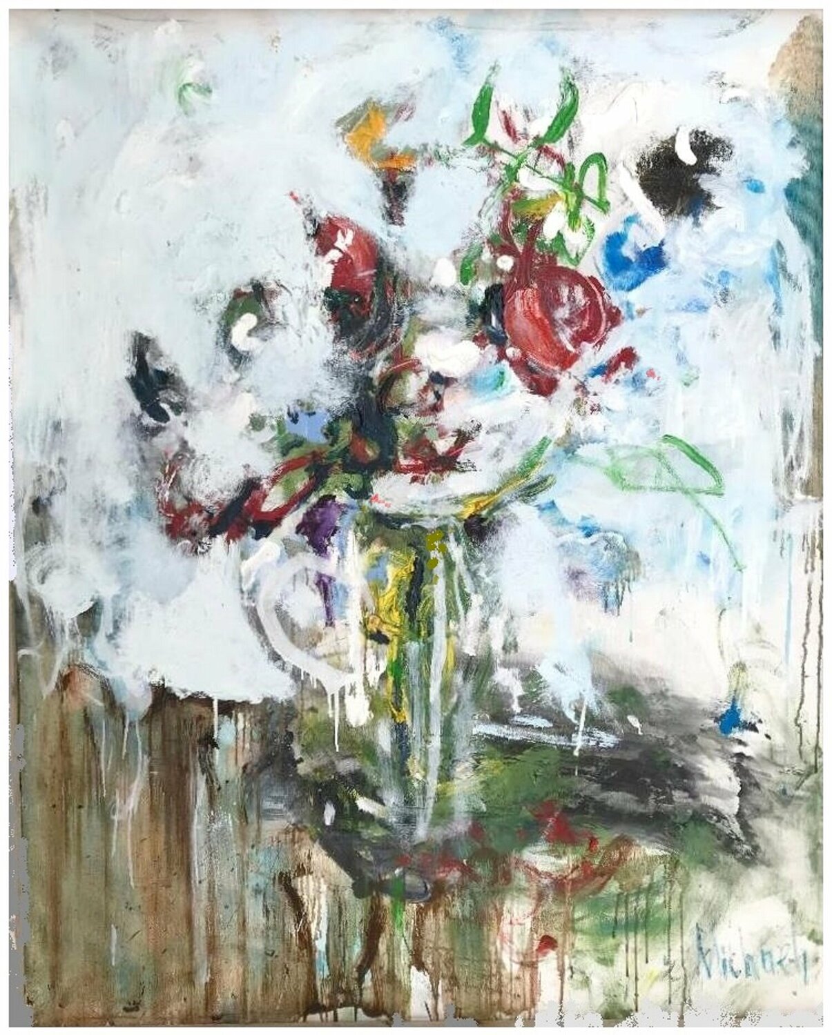 Flores 3 by Rasim Michaeli (2016) : Painting Oil on Canvas - Singulart