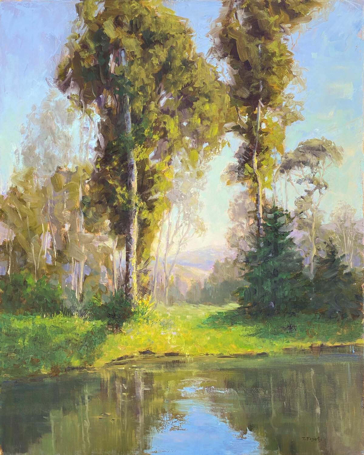 Midsummer Dream Landscape by Tatyana Fogarty (N.D) : Painting Oil on ...