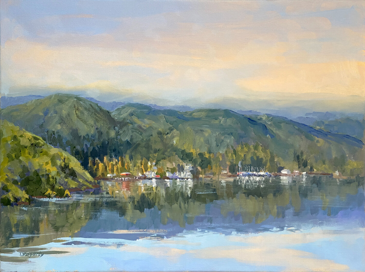 Inverness Across the Bay by Tatyana Fogarty (2023) : Painting Oil on ...
