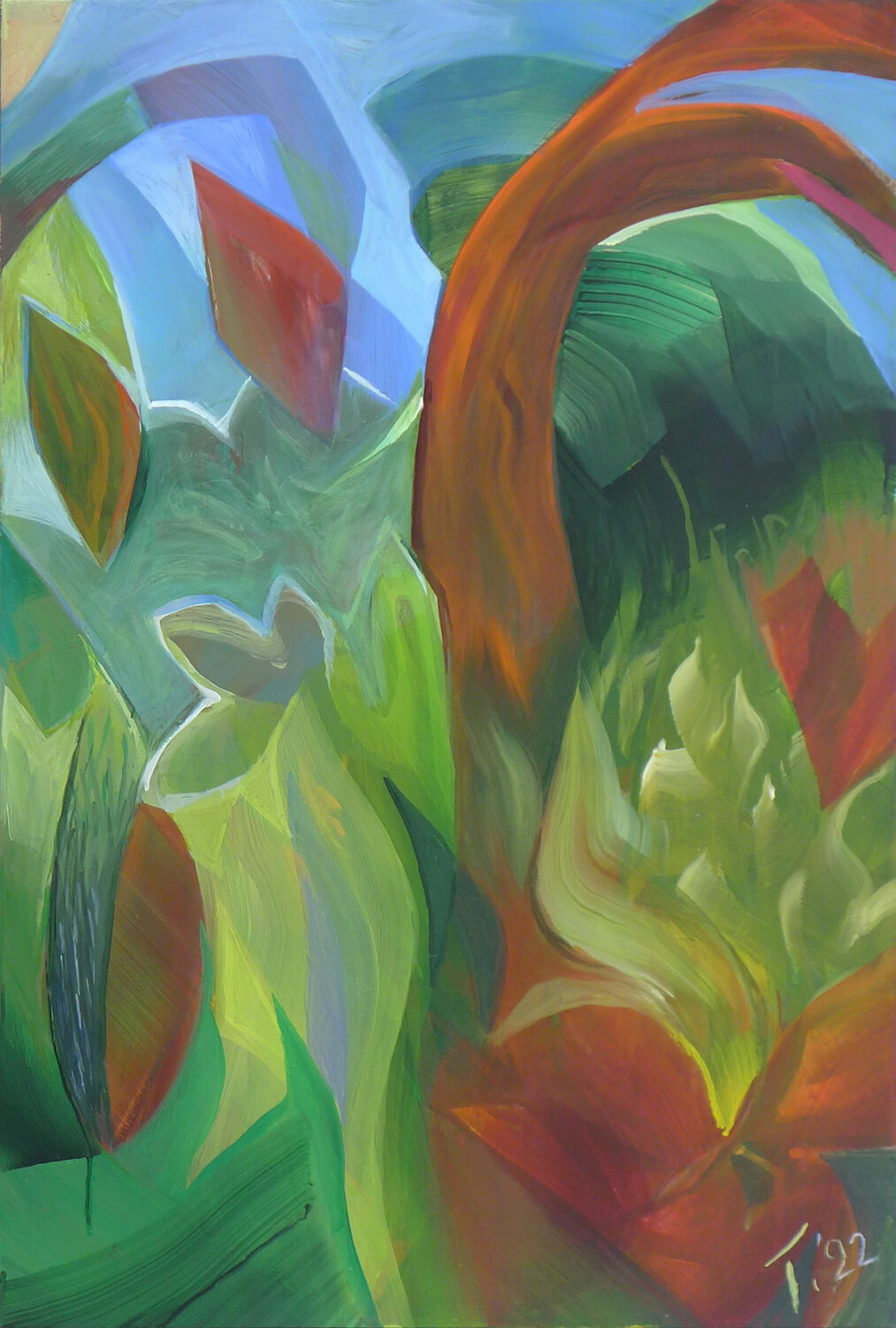 'THE STORMBIRD' von Tillian · (2023): Malerei Acryl, Lack auf Holz ...