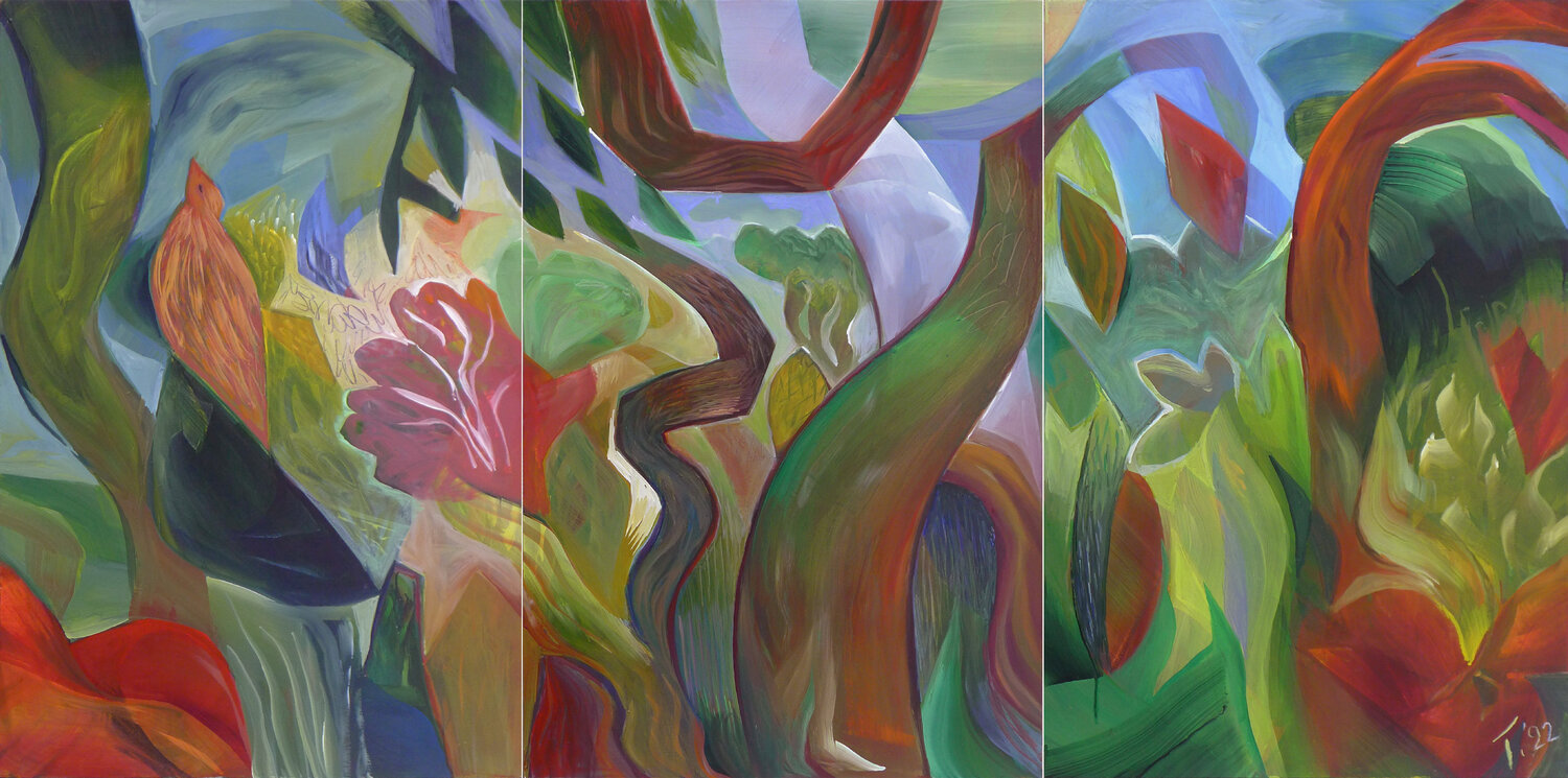 'THE STORMBIRD' von Tillian · (2023): Malerei Acryl, Lack auf Holz ...