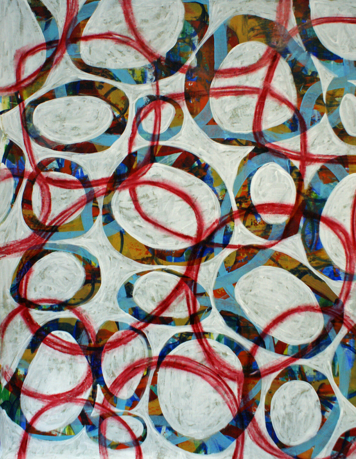 O So Happy by Maria Lobo (2019) : Painting Acrylic, Oil Pastel on ...