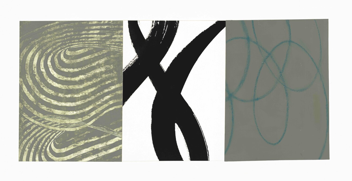 Triplet Five by Maria Lobo (2020) : Work on Paper Acrylic, Ink on Paper ...