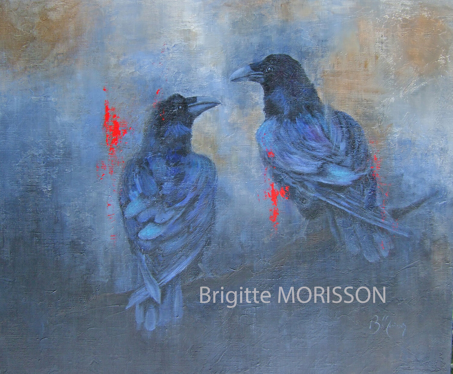 CONVERSATION by Brigitte Morisson (2020) : Painting Acrylic, Pigments ...