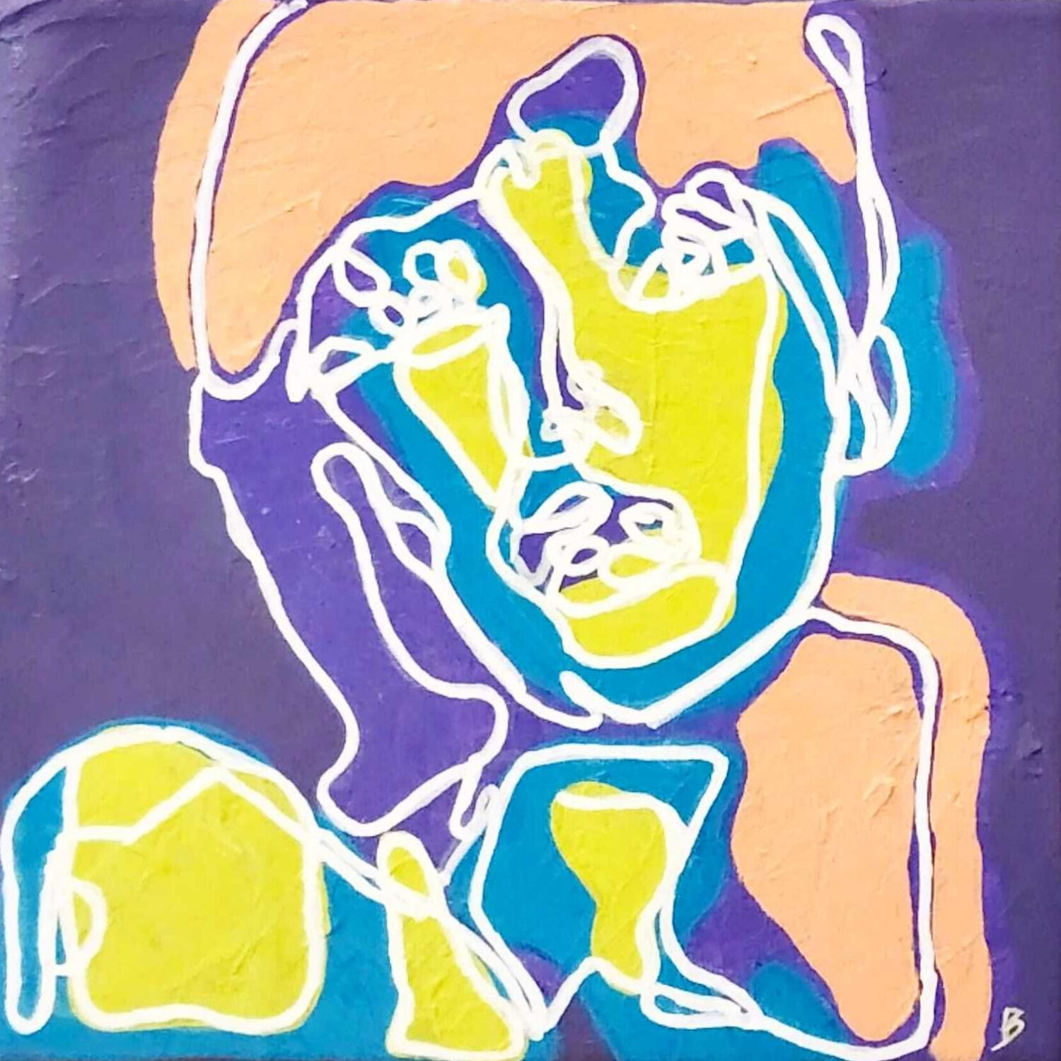 Face010 by Rebecca Wing Sze Lam (2022) : Other Media Acrylic, Oil on ...