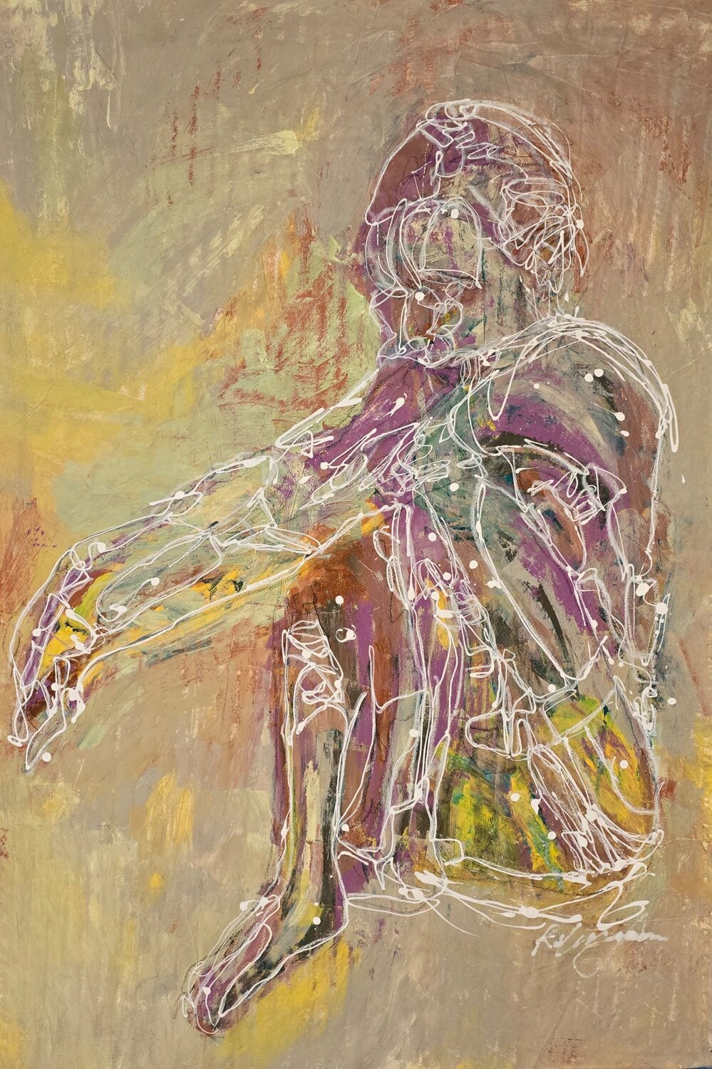 Her 020624 by Rebecca Wing Sze Lam (2024) : Painting Acrylic, Latex on ...