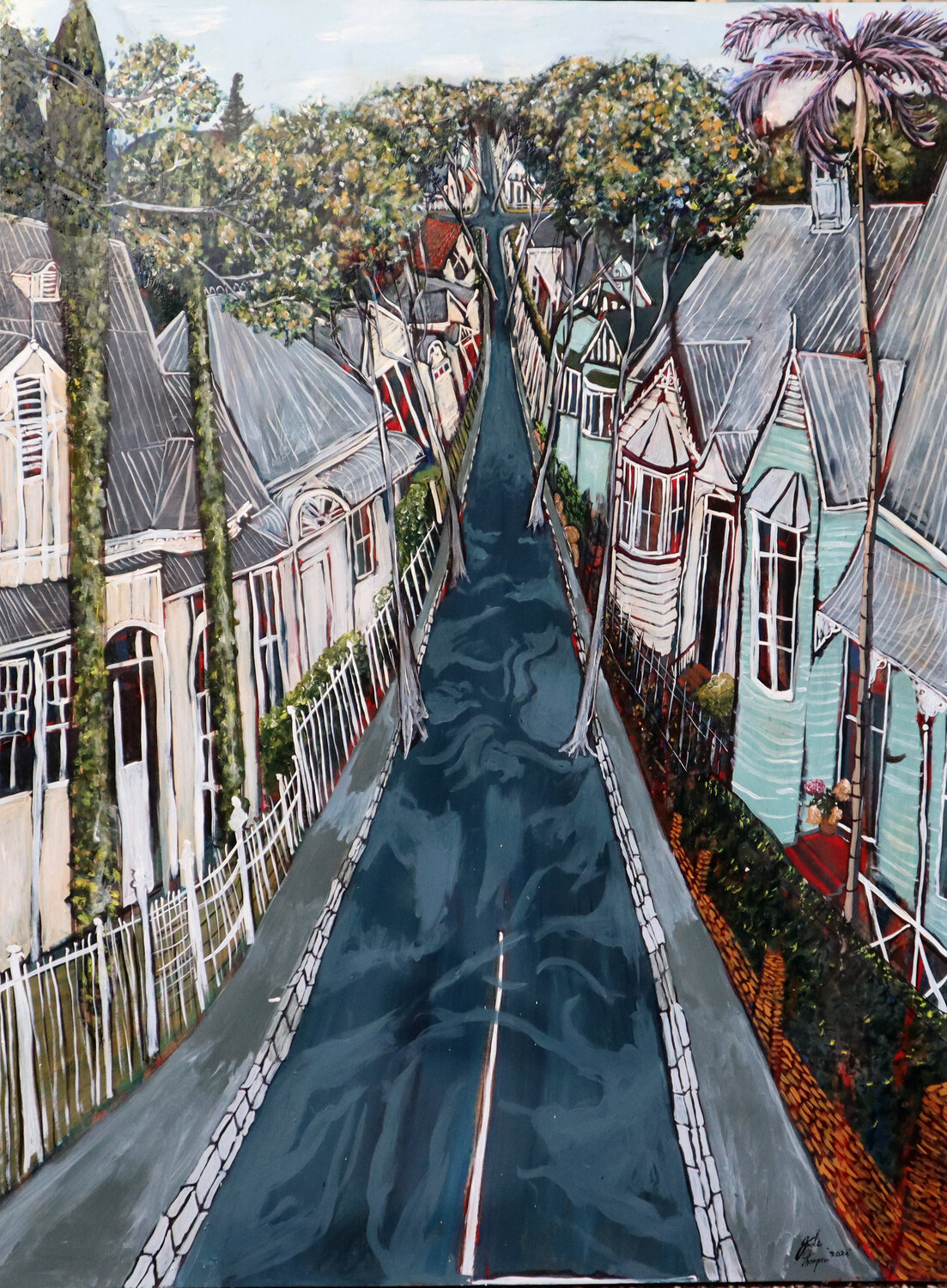 Arthur St, Toowoomba by Jade Thompson (2024) : Painting Acrylic ...