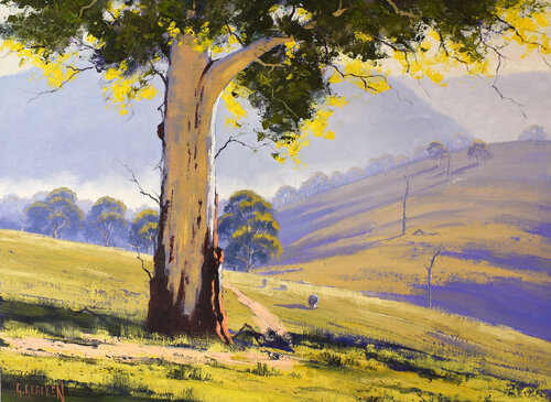 Gum tree Australia by Graham Gercken (2023) : Painting Oil on Canvas ...