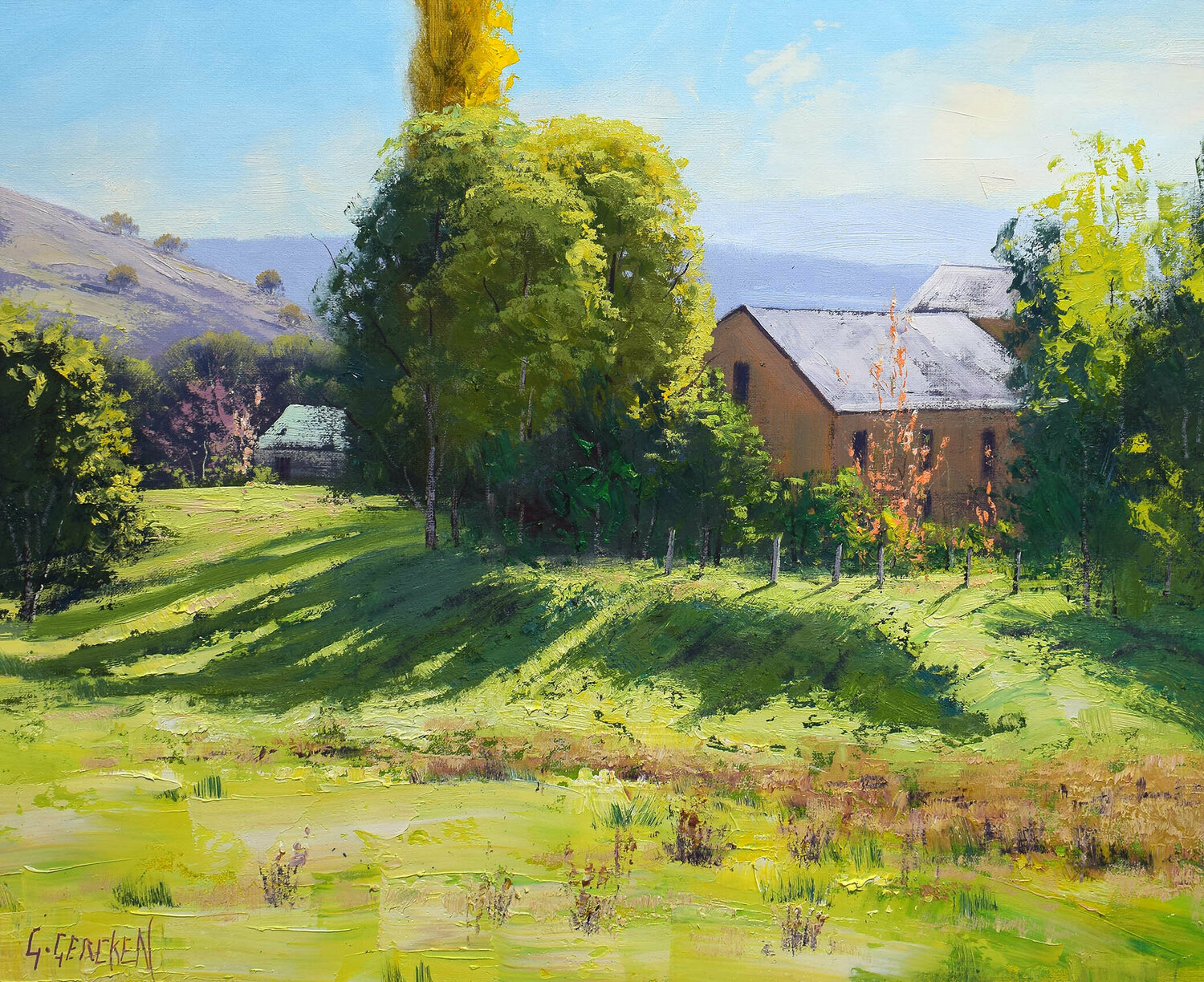 Farm House Pyramul, Australia de Graham Gercken (2021): Pintura Óleo en ...