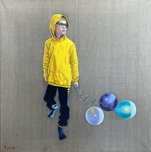 Still a child by Elena Zima (2021) : Painting Oil on Canvas - Singulart