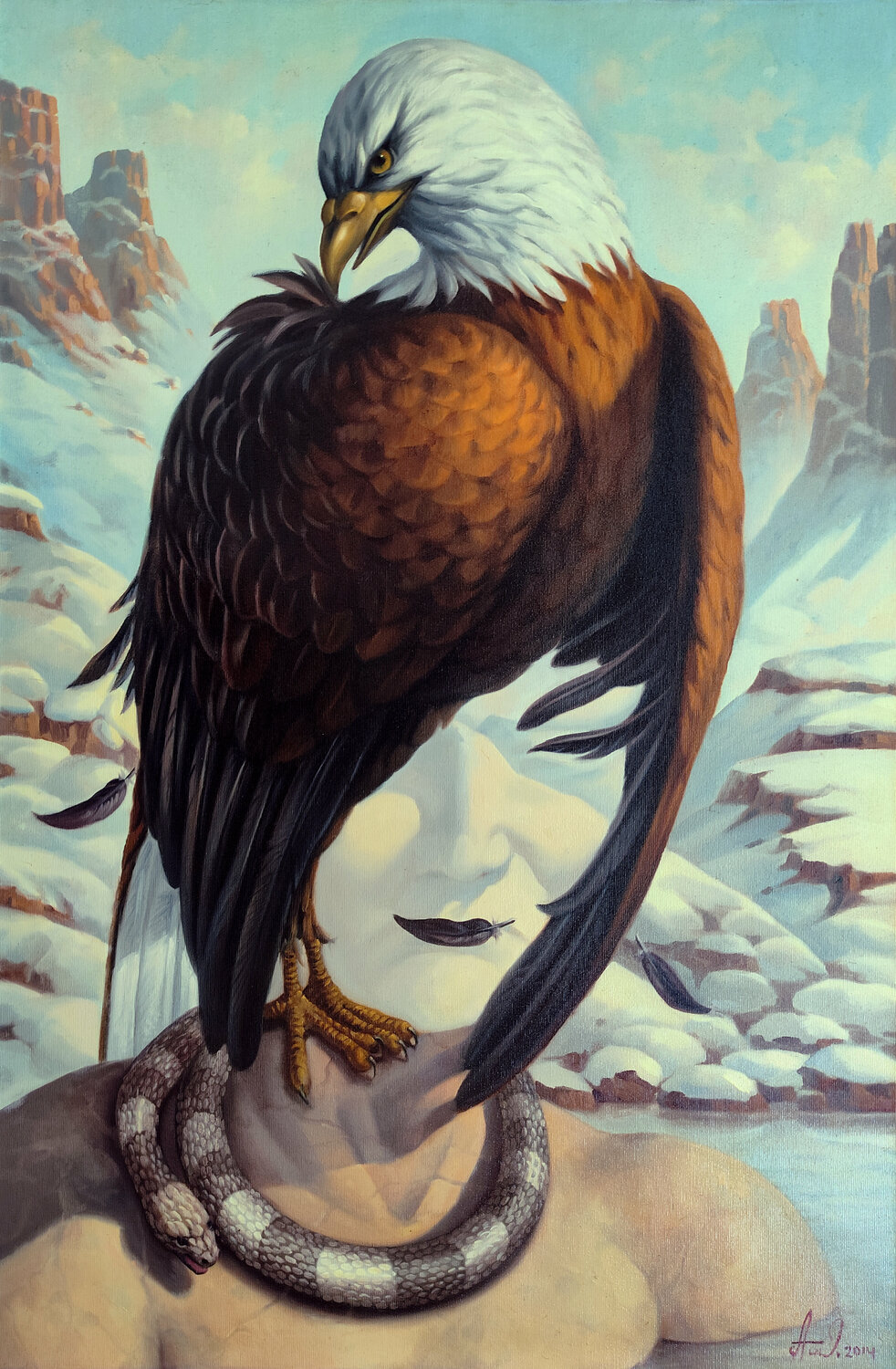 Native American Eagle Paintings