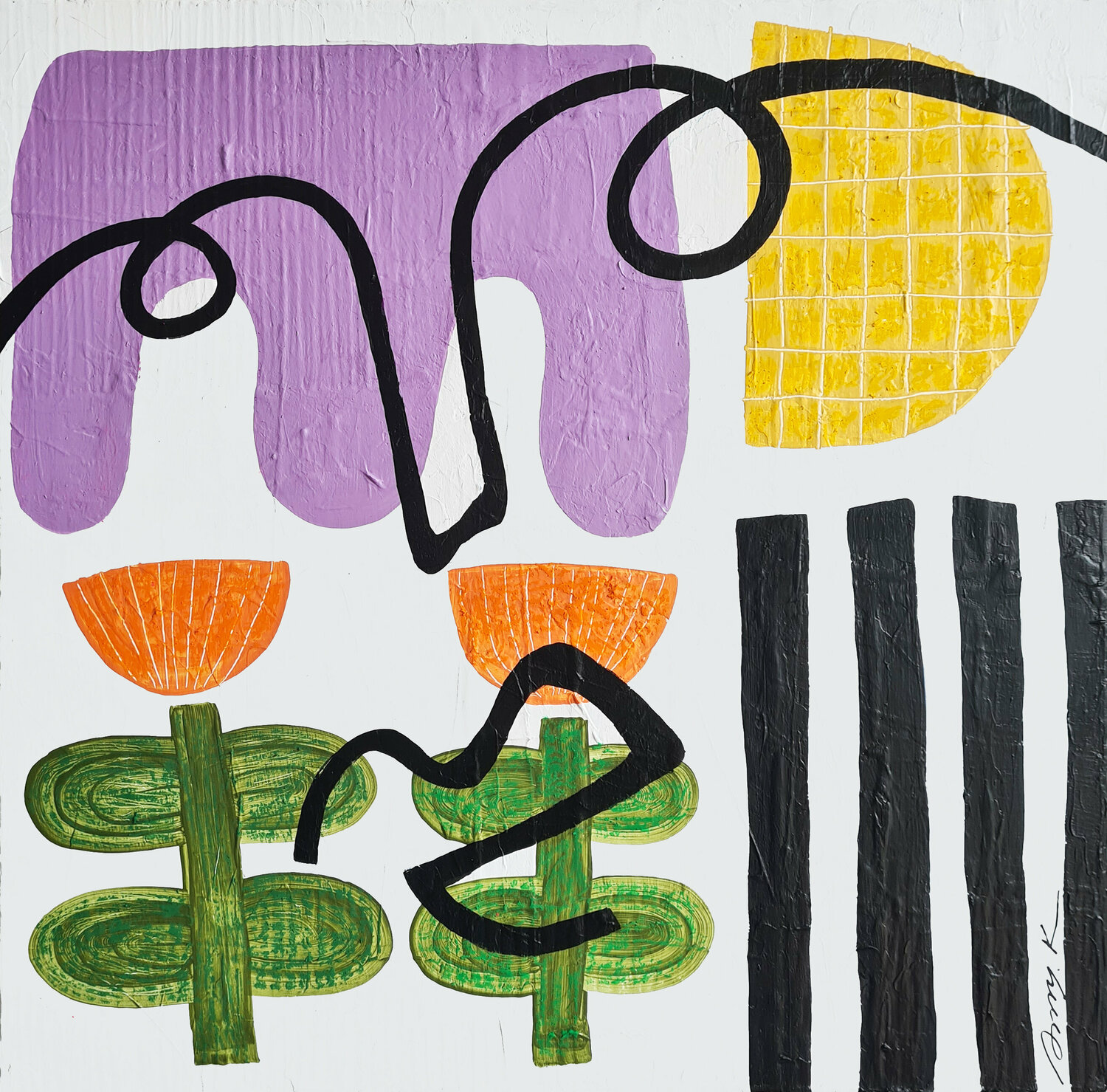 You can tell me de Amy Kim (2020) : Peinture Acrylique, Pastel gras sur ...