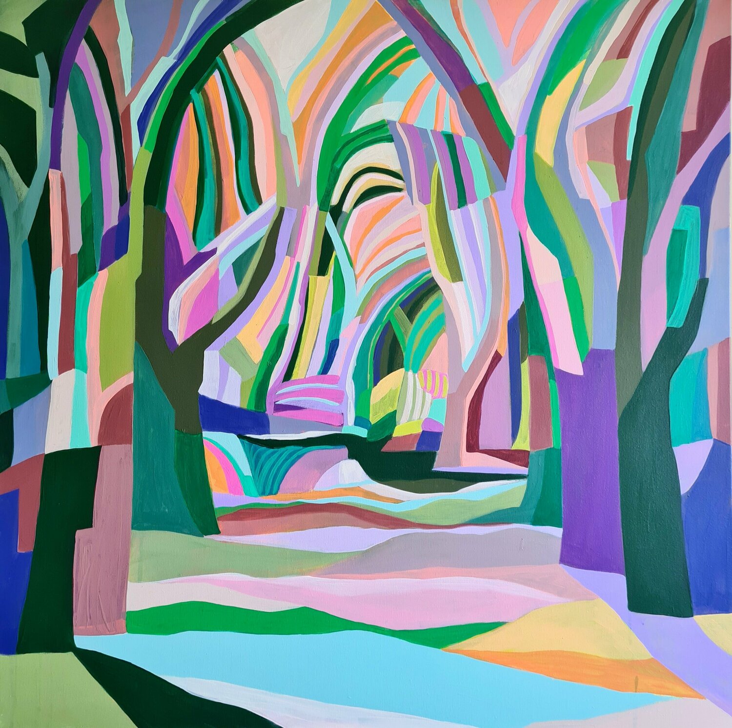 Puzzling by Amy Kim (2022) : Painting Acrylic on Canvas - SINGULART