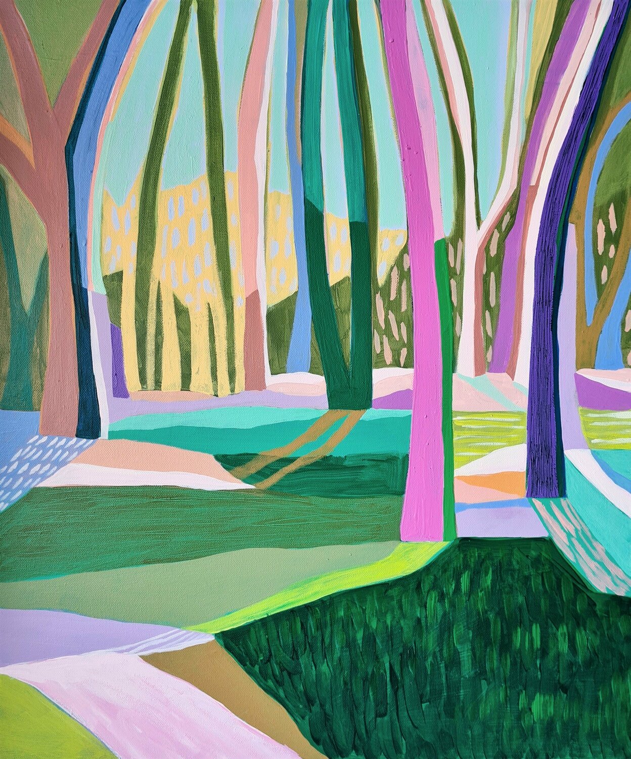 Afternoon Daze by Amy Kim (2022) : Painting Acrylic on Canvas - SINGULART