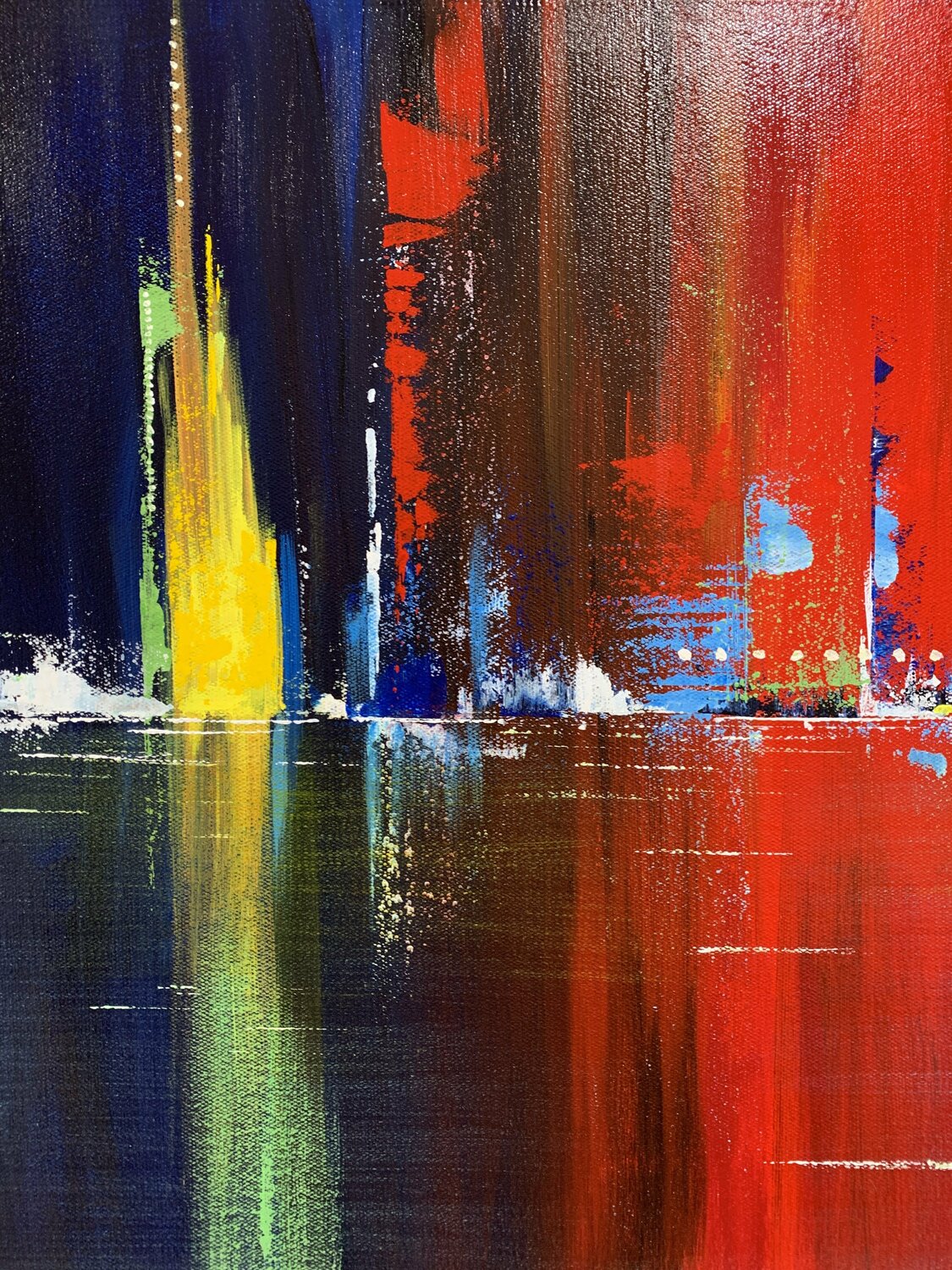 Cityscape by Tom Roso (2020) : Painting Acrylic on Canvas - Singulart