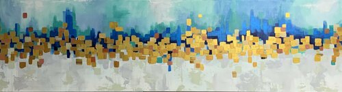 Golden Lights by Tom Roso (2021) : Painting Acrylic on Canvas - Singulart