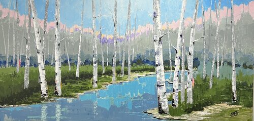 Aspen Flow by Tom Roso (2020) : Painting Acrylic on Canvas - SINGULART