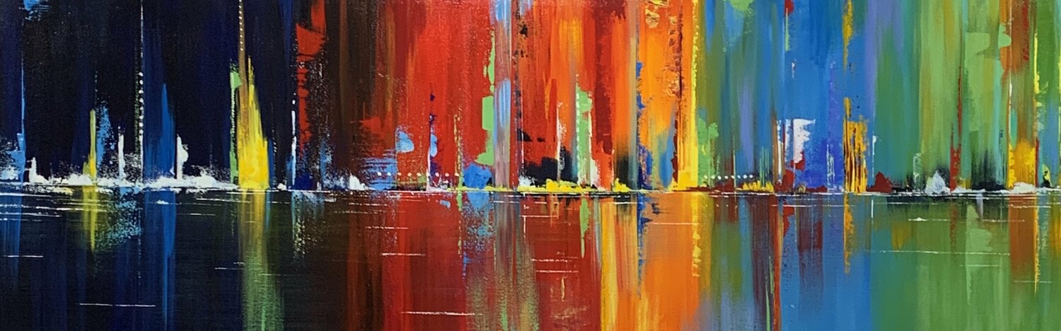 Cityscape by Tom Roso (2020) : Painting Acrylic on Canvas - Singulart