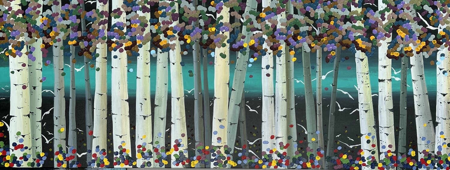 Aspen Range by Tom Roso (2022) : Painting Acrylic on Canvas - SINGULART