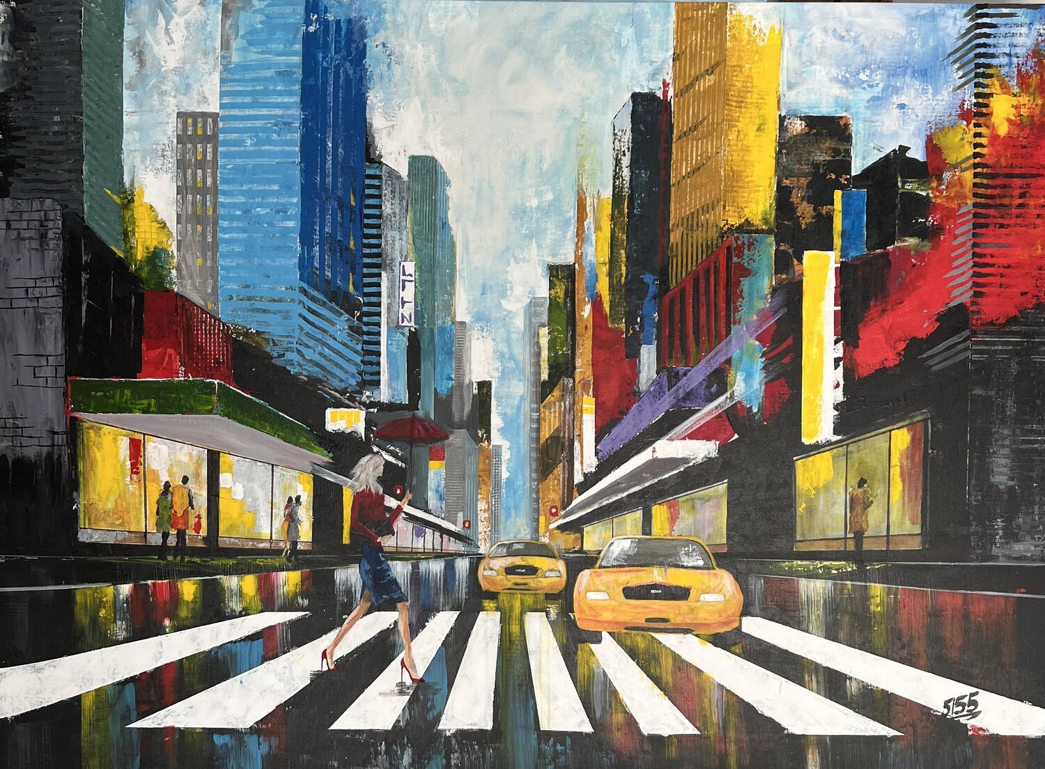 Ready for the Rush by Tom Roso (2023) : Painting Acrylic on Canvas ...