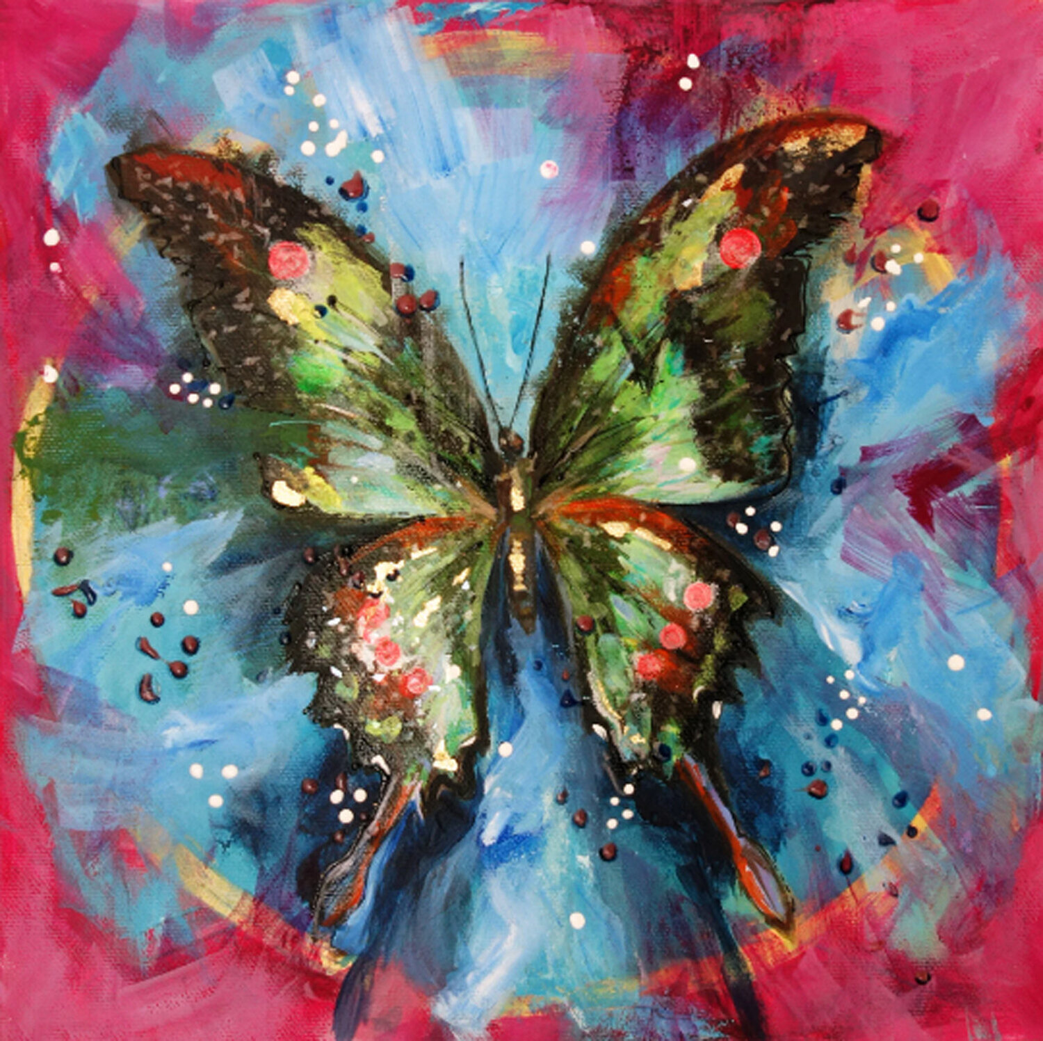 Butterfly Acrylic Painting