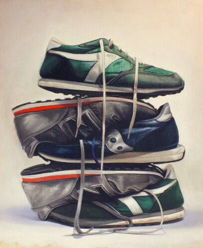 5 foot stack de Peter Tankey (2021): Pintura Óleo en Lienzo - Singulart